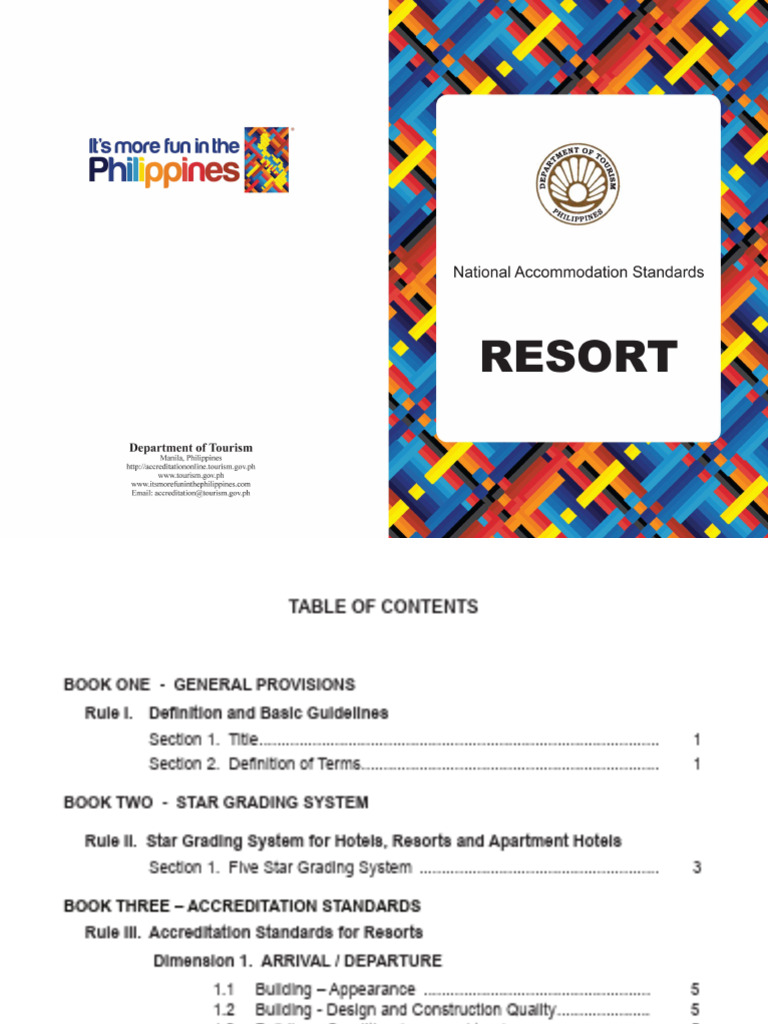 Hotel Accreditation Guidelines and Standards | PDF | Bedroom | Bathroom