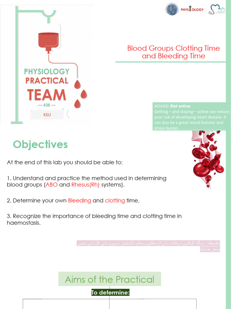 Blood Groups Clotting Time and Bleeding Time | PDF | Blood Type ...