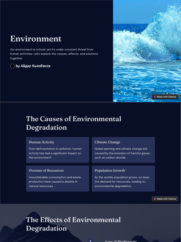 Environment | PDF | Human Impact On The Environment | Pollution