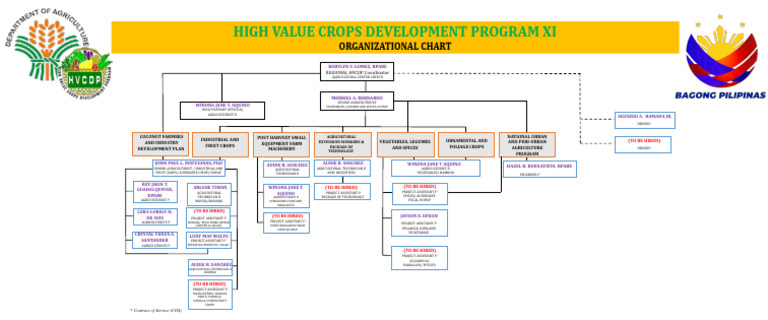 HVCDP Organizational Chart | PDF | Agriculture | Food Industry