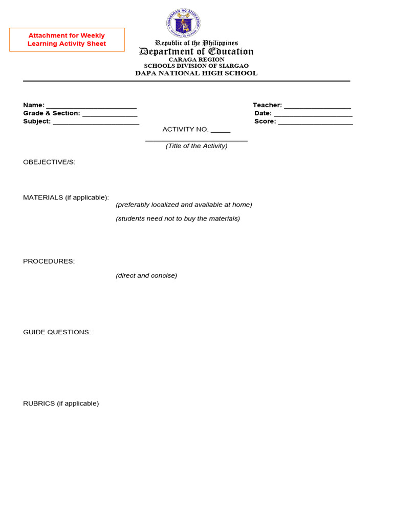 Activity-Sheet-FINAL | PDF | Human Communication | Linguistics