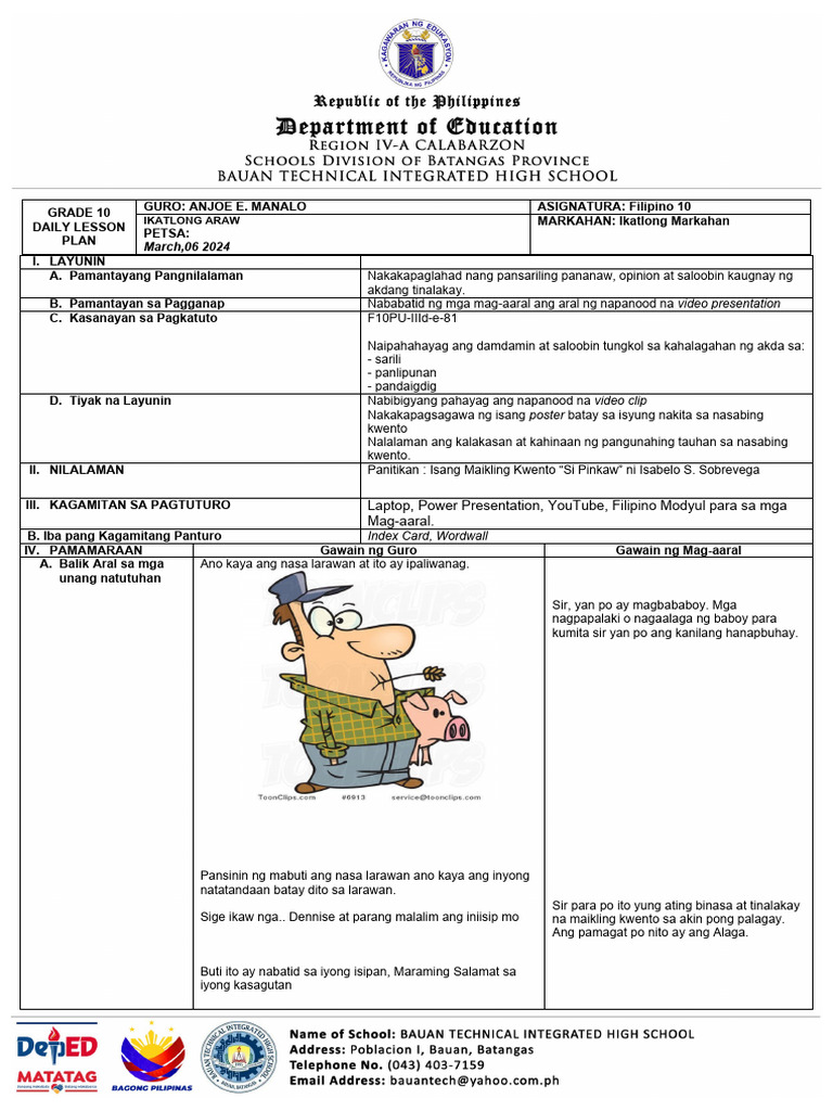 DLP Si Pinkaw (REVISED) | PDF