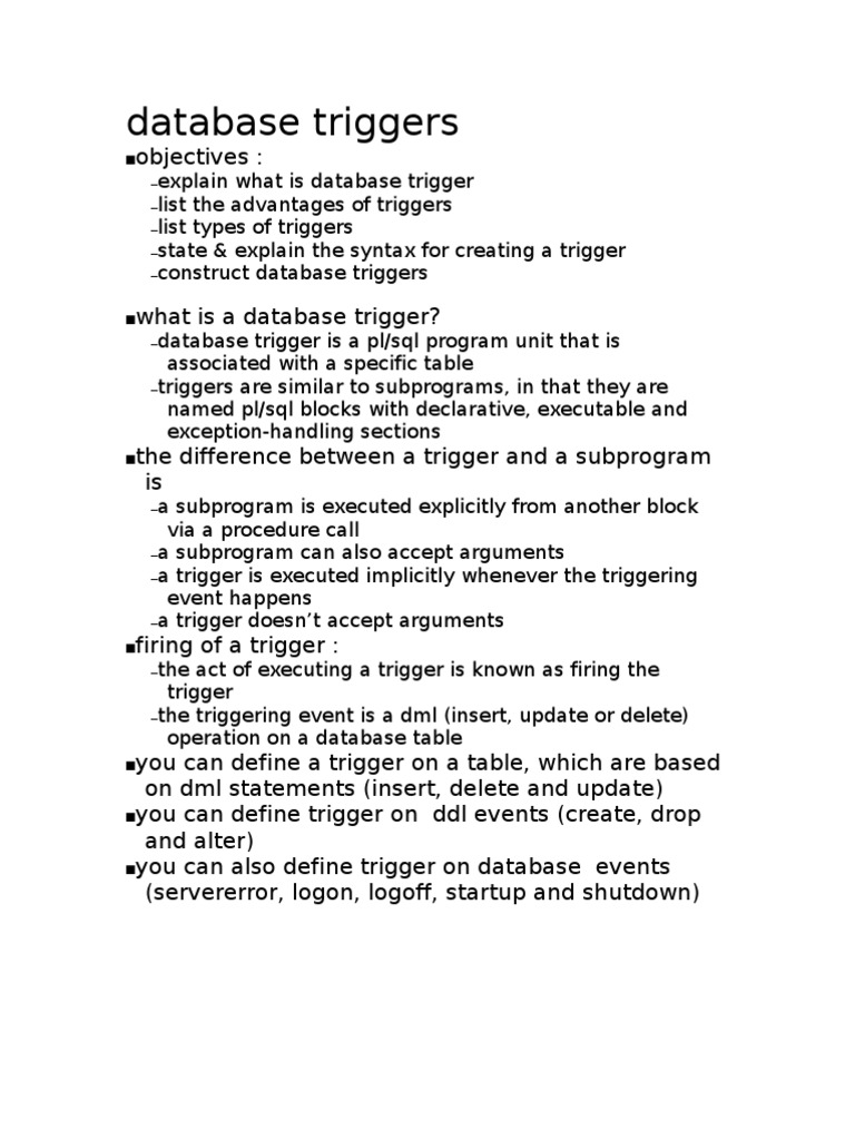 14 Triggers | PDF | Pl/Sql | Sql