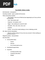 Psychiatric History OSCE Checklist Geeky Medics | PDF | Mental Disorder ...