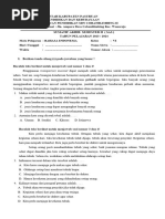 Soal Ujian Bahasa Indonesia Kelas 6 2024 2025 60 Soal | PDF