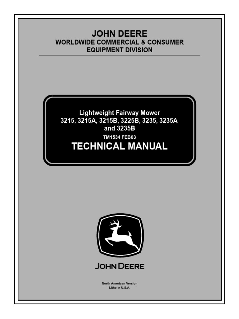 TM1534 John Deere 3215, 3215A, 3215B, 3225B, 3235, 3235A, 3235B ...