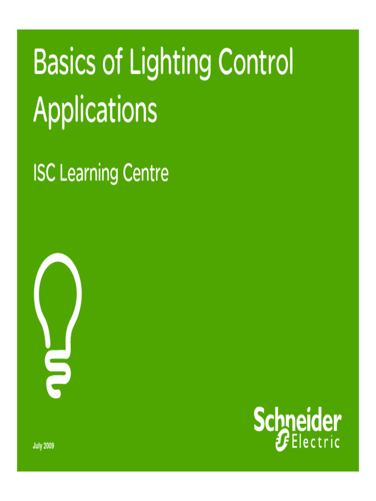 Lighting Control System Basics | PDF | Switch | Lighting