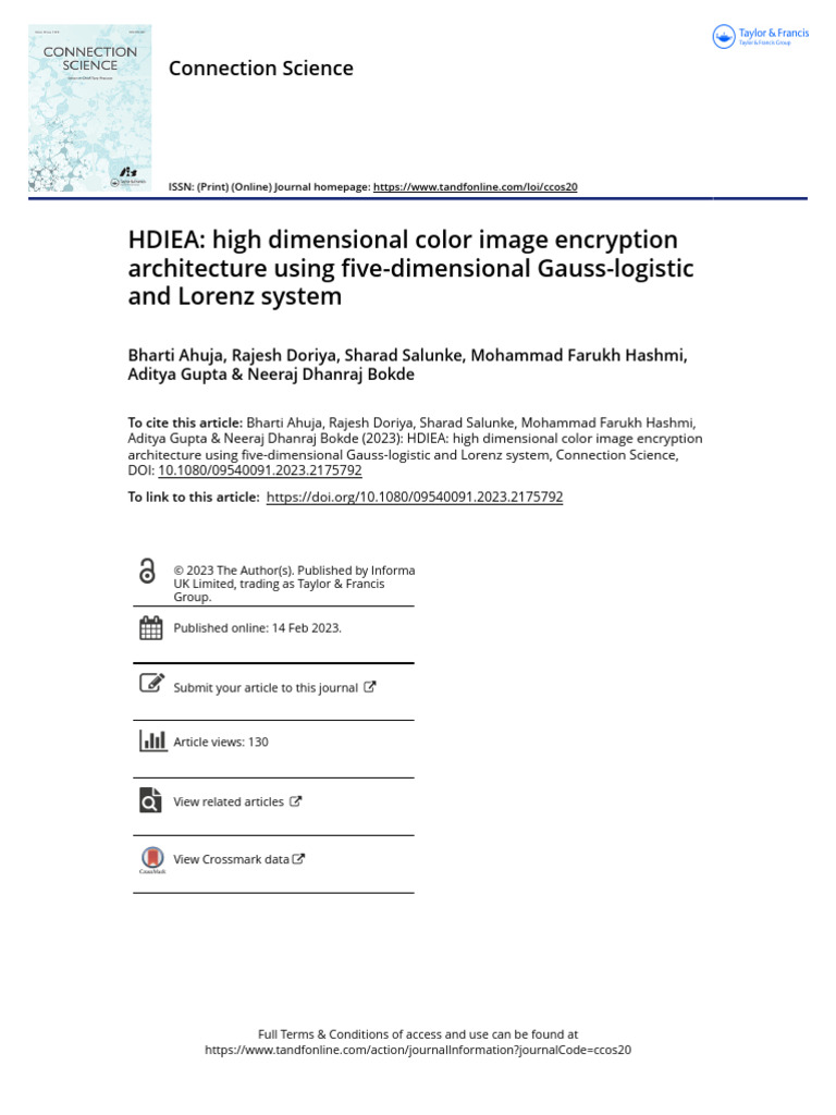 HDIEA High Dimensional Color Image Encryption Architecture Using Five ... HDIEA High Dimensional Color Image Encryption Architecture Using Five ...