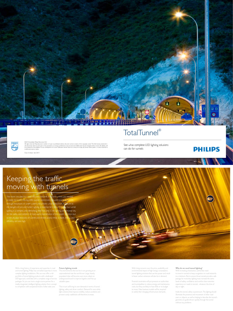 Tunnel Lighting - Philips | Download Free PDF | Lighting | Light ...