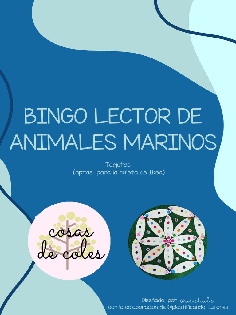 Bingo de Animales Marinos para Imprimir | PDF