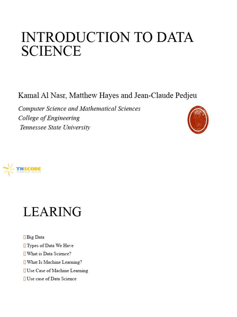 06 02 Introduction to Data Science | PDF | Data Science | Big Data