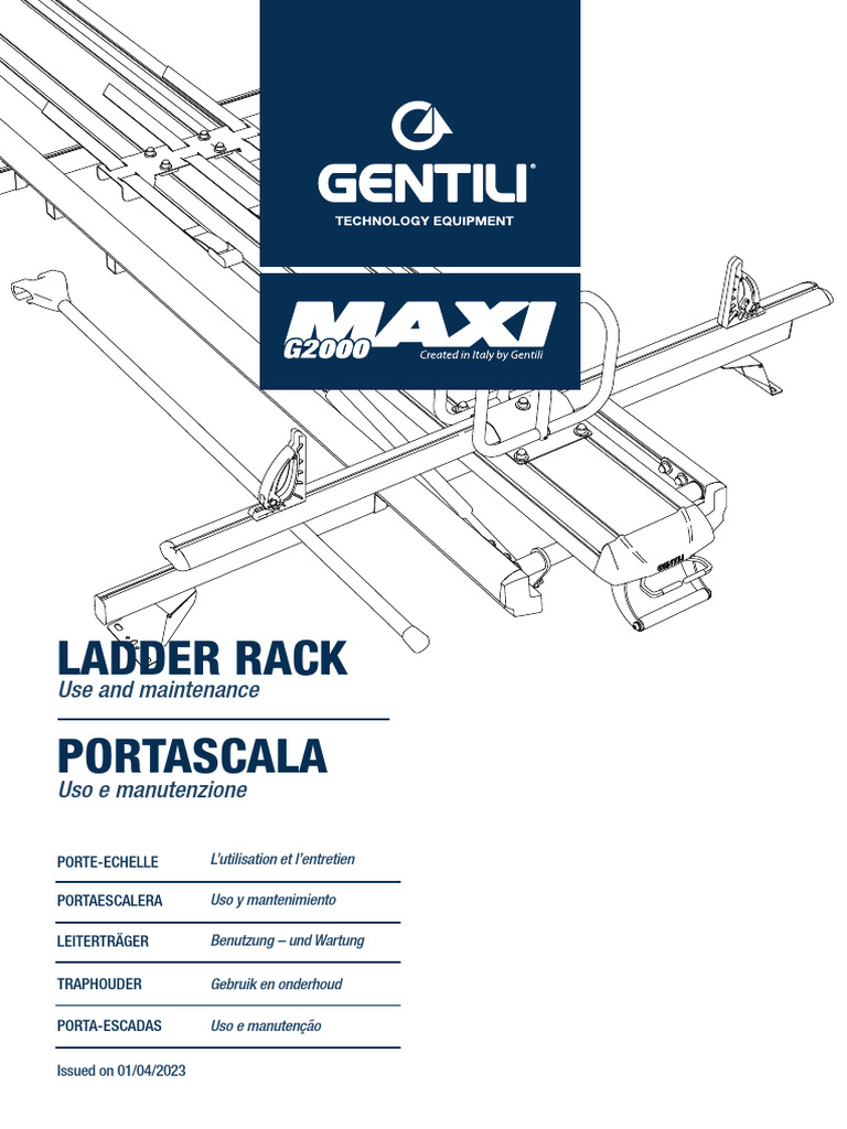 G2000 MAXI LADDER RACK Use and Maintenance | PDF