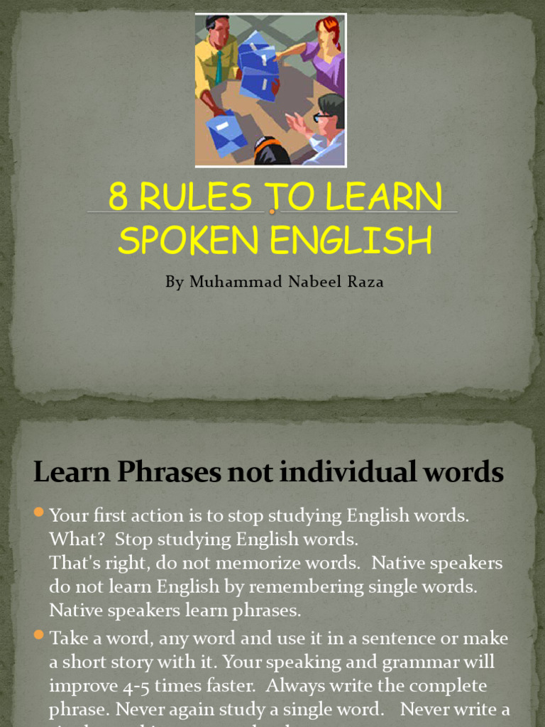 7 Rules | PDF | English Language | Grammar