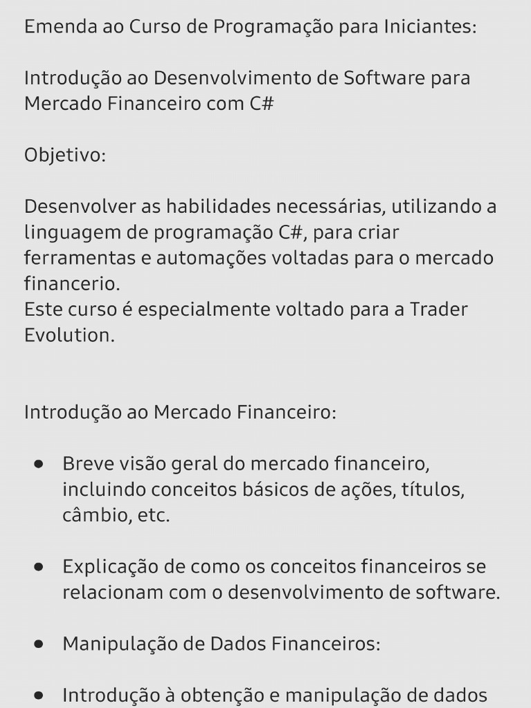 Ementa Programacao | PDF