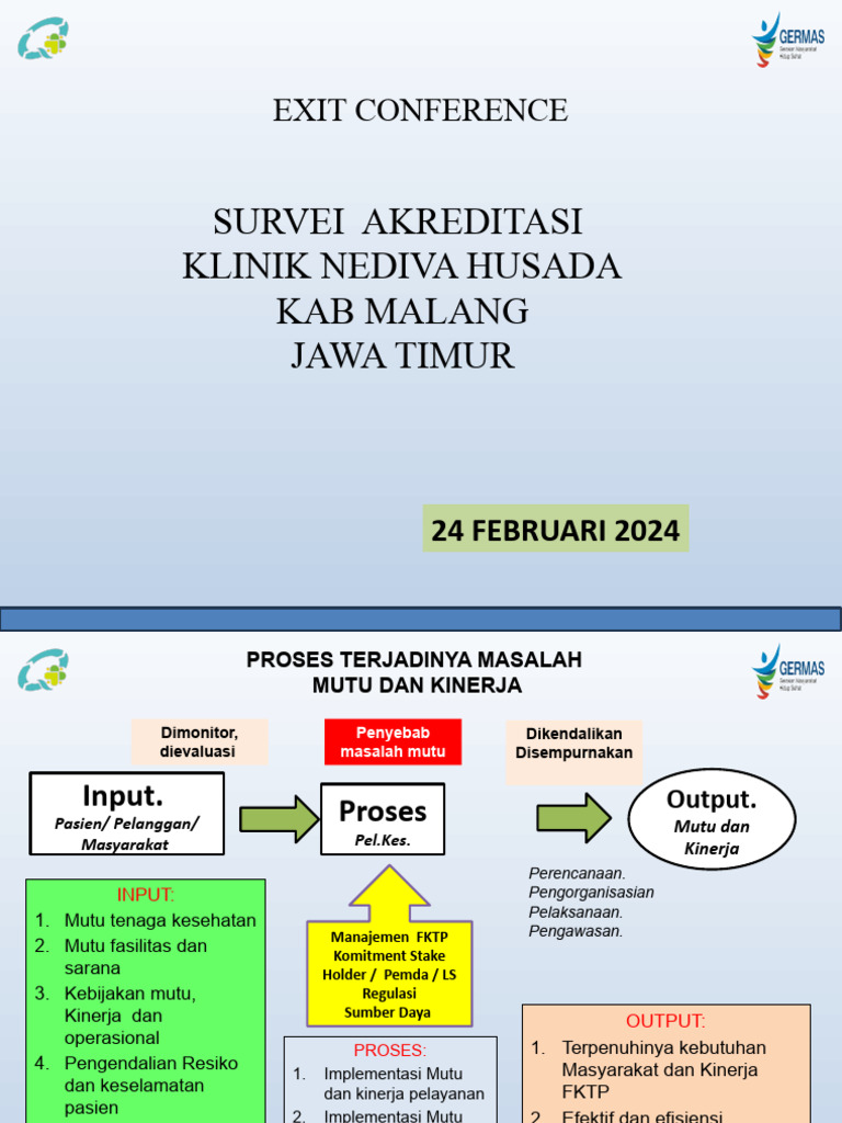 Exit Conference Klinik Nediva | PDF