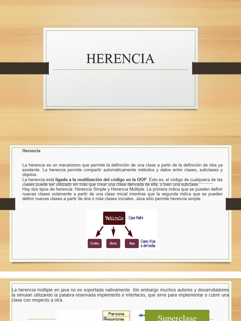 Herencia Poo | PDF | Herencia (Programación Orientada a Objetos) | Objeto (informática)