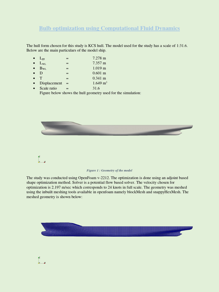 Bulb Optimization Using Computational Fluid Dynamics: PP WL WL | PDF ...