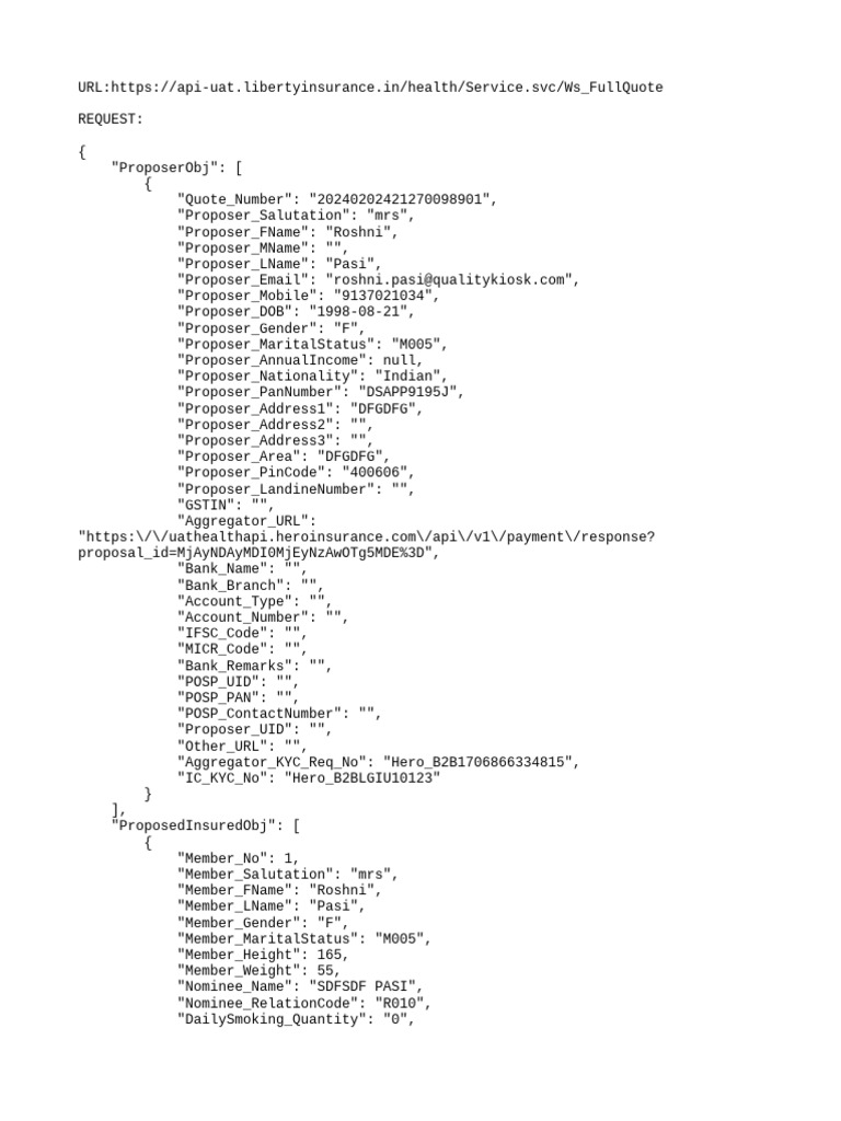 Liberty Hero Req Res | PDF