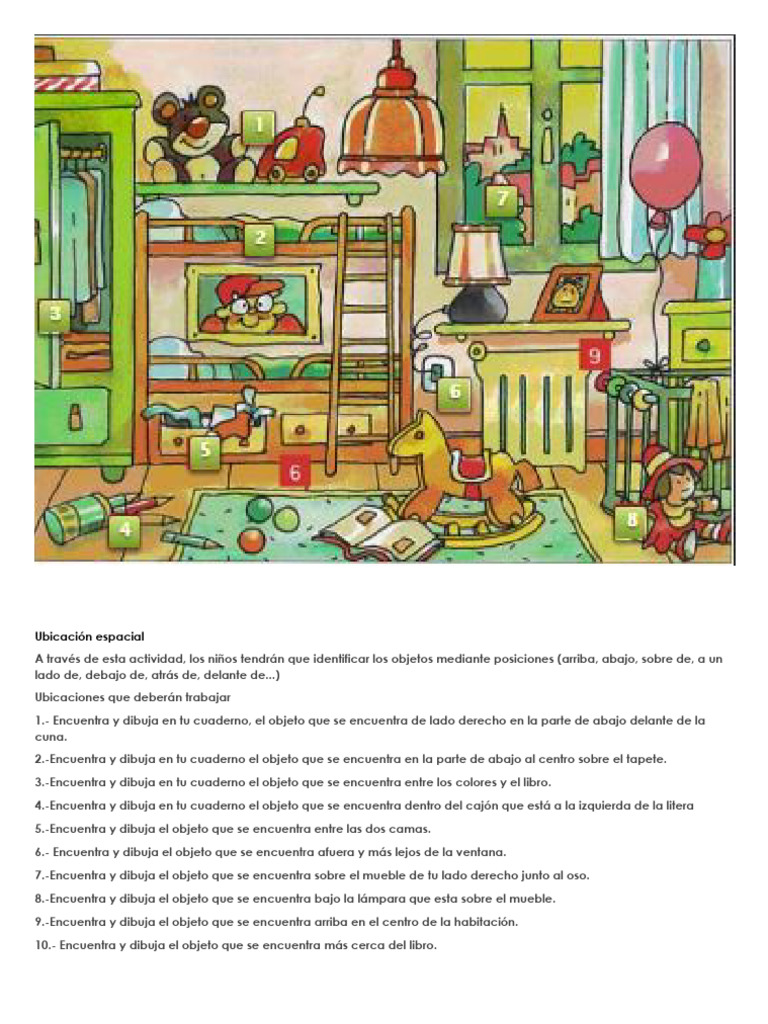 Ubicación Espacial Preescolar 3 | PDF
