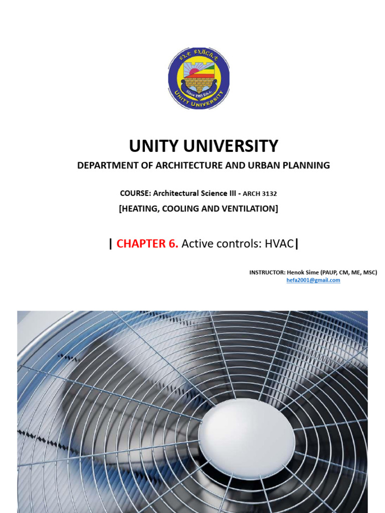 HVAC Active Controls Overview | PDF | Duct (Flow) | Air Conditioning