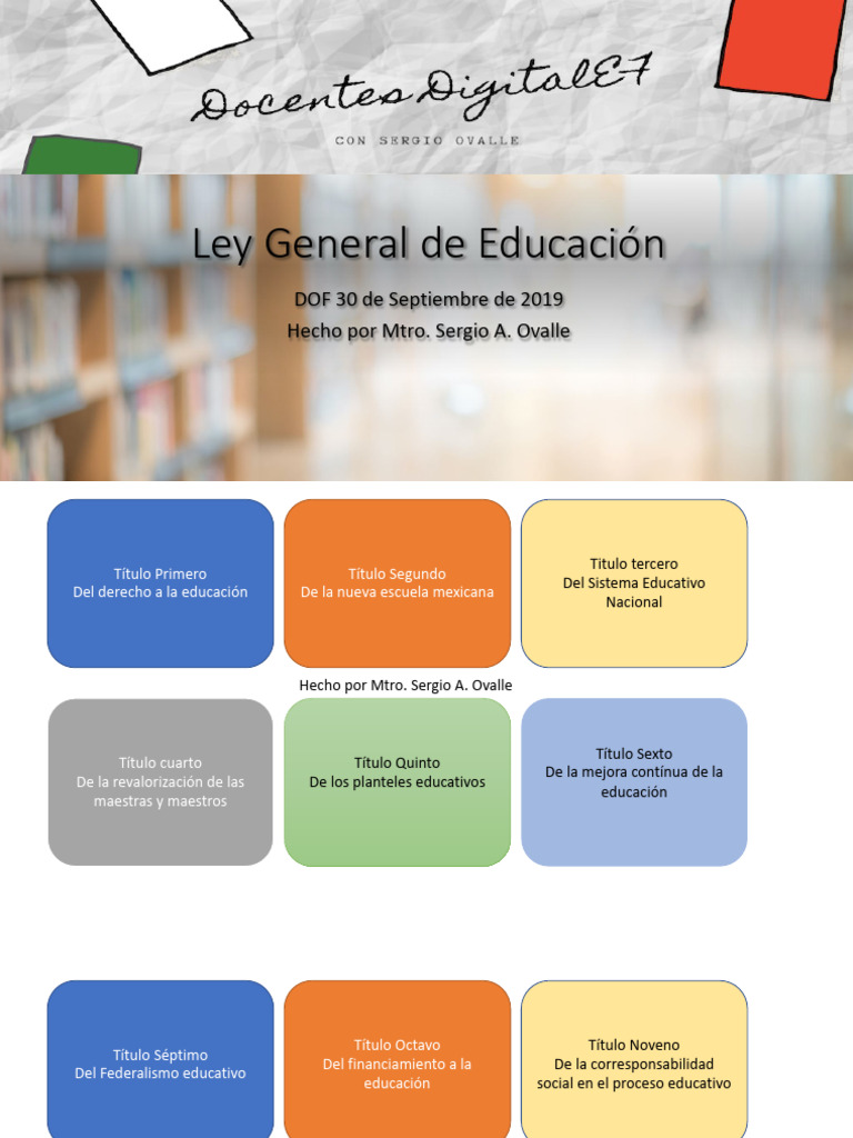 2 Ley General De Educación Resumen Pdf