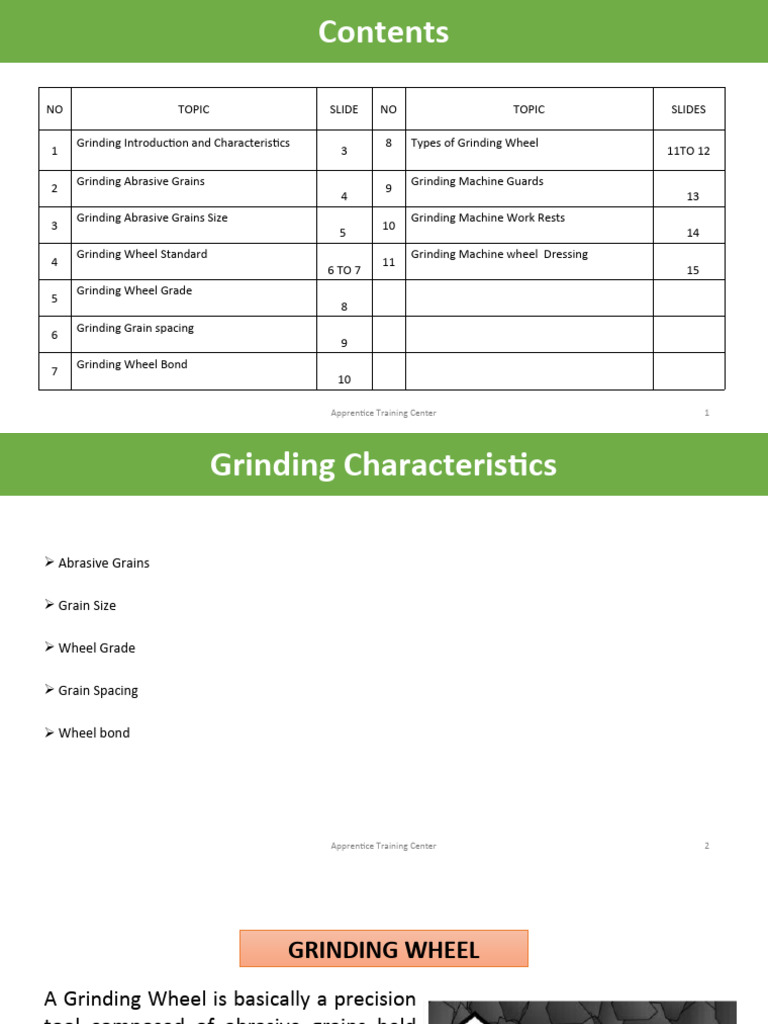 4.4 Grinding | PDF | Grinding (Abrasive Cutting) | Abrasive