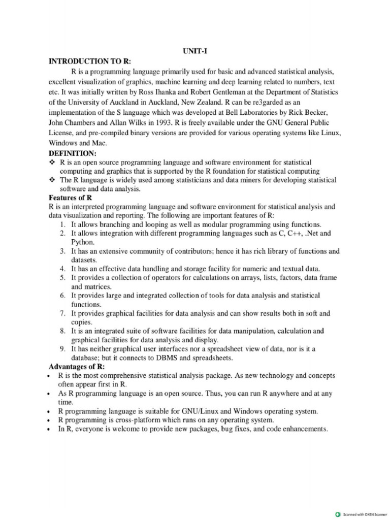 R Programming Sem5 | PDF