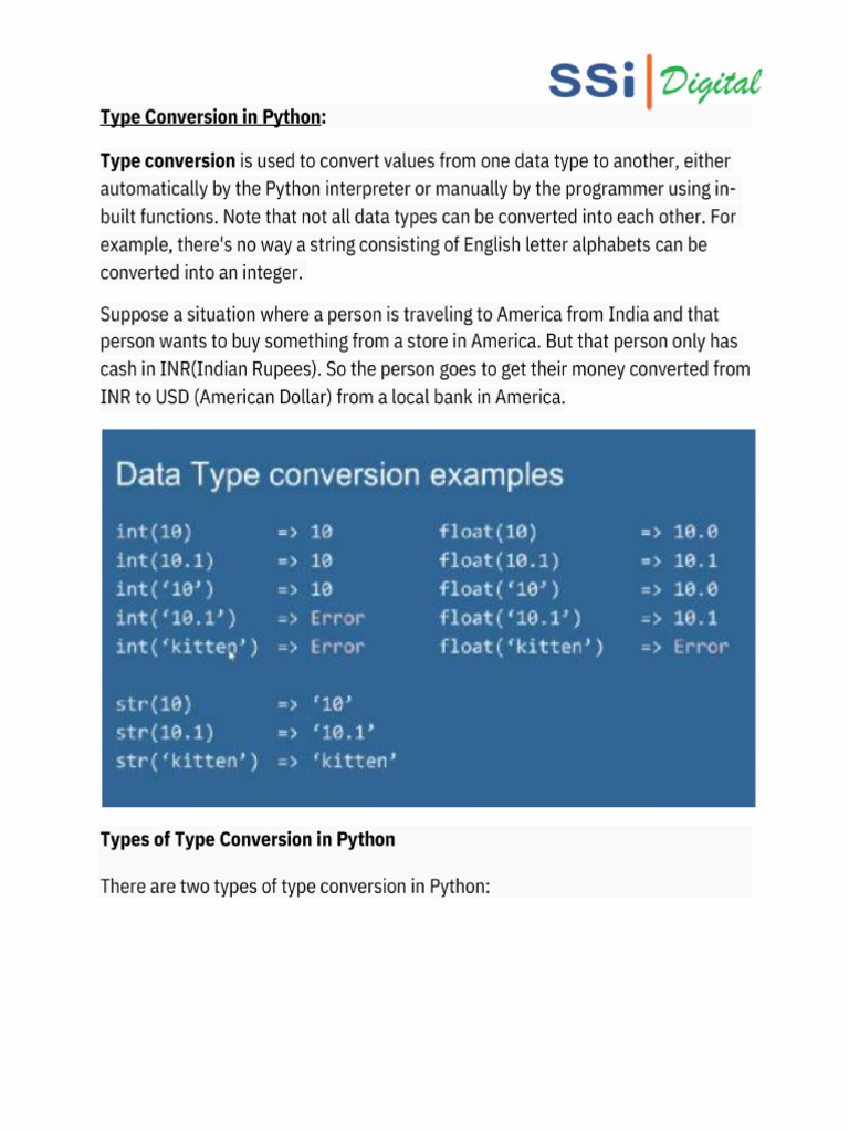 New - 9 - Type Conversion | PDF