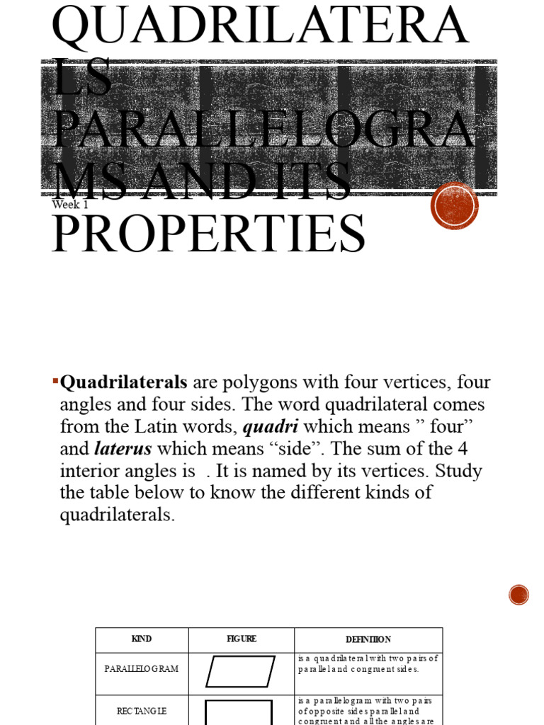 Quadrilaterals | PDF | Rectangle | Classical Geometry