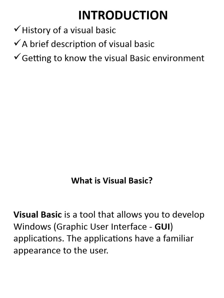 Csit Visual Basic Material | PDF | Basic | Data Type