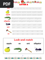 Colorful Illustrative Alphabet Flashcards | PDF