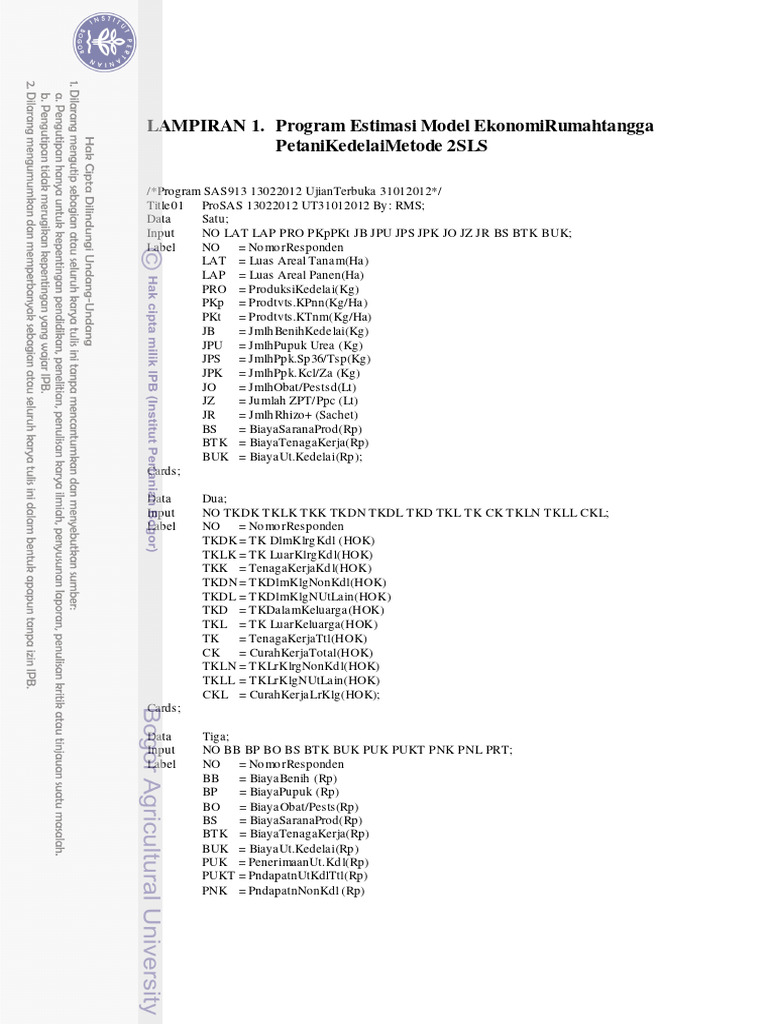 LAMPIRAN | PDF | Errors And Residuals | Autocorrelation