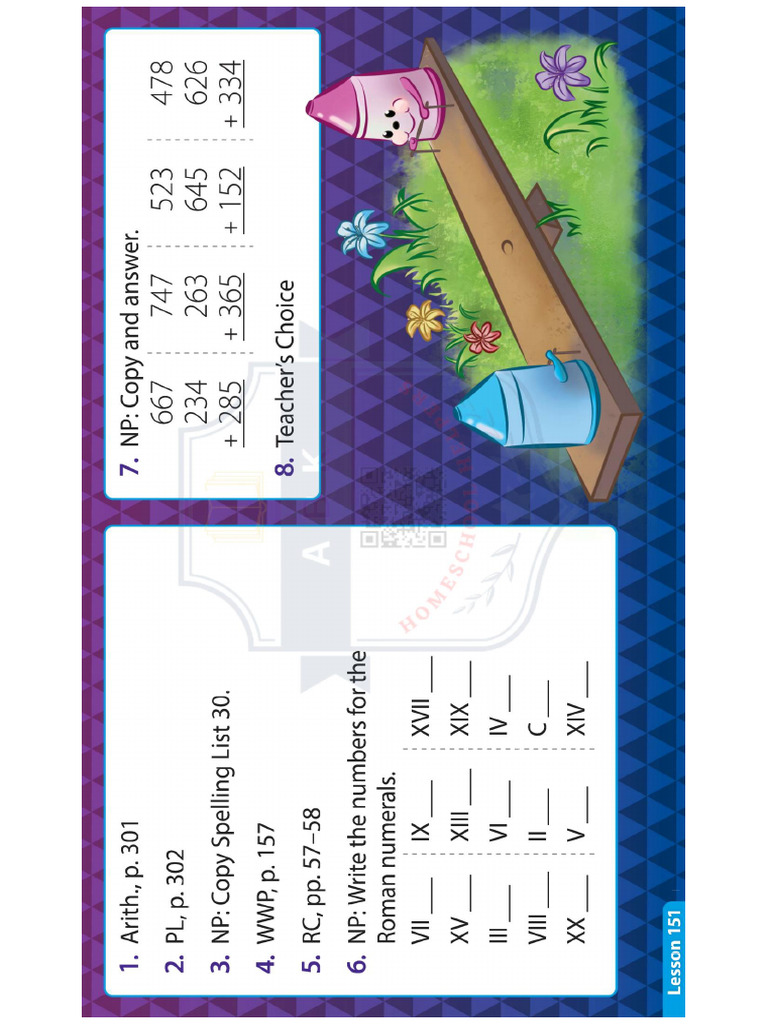 Seatwork G2. Lesson 151-155 | PDF
