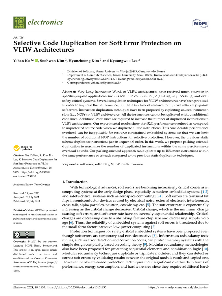 Selective Code Duplication For | PDF | Central Processing Unit | Parallel Computing