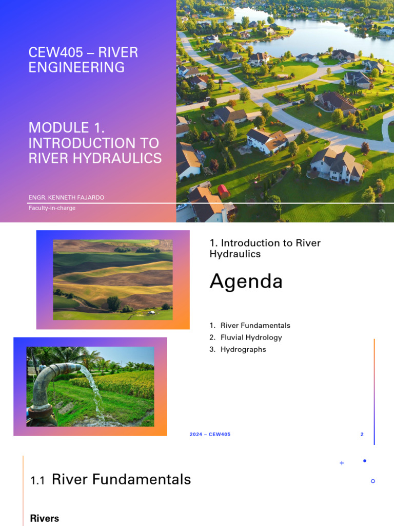 01 Introduction To River Hydraulics | PDF | River | Discharge (Hydrology)