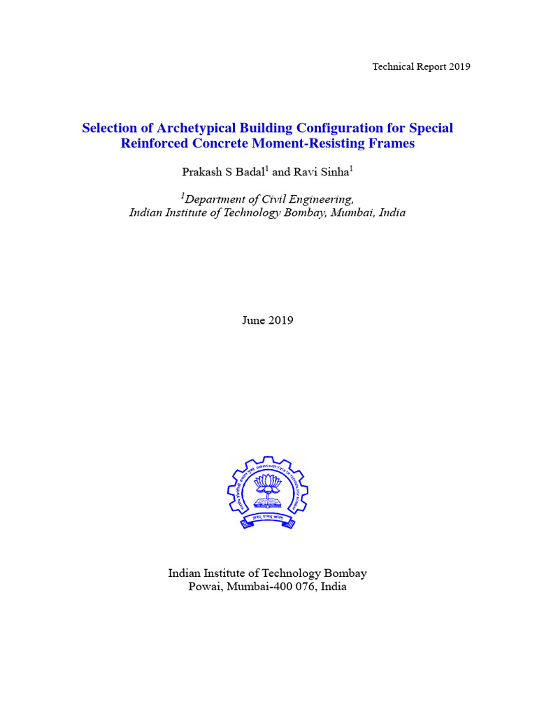Badal and Sinha (2019) - Selection of Archetypical Building ...