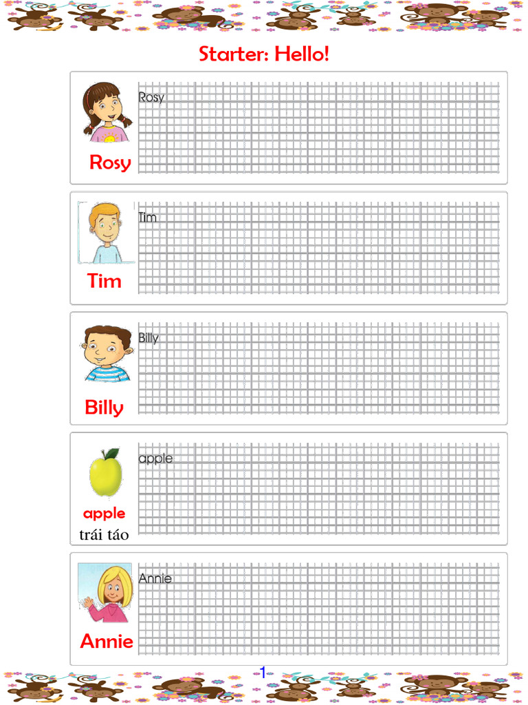 FF Starter Writing - K Bo To Cuoi | PDF