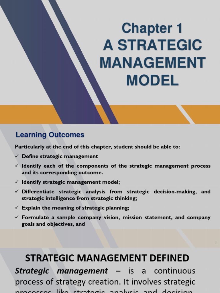Chapter-1 | PDF | Strategic Management | Strategic Planning