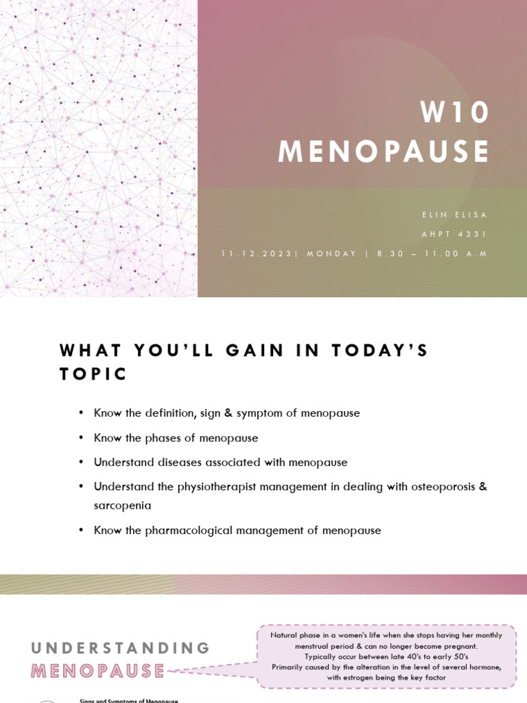 Menopause | PDF | Hormone Replacement Therapy | Menopause
