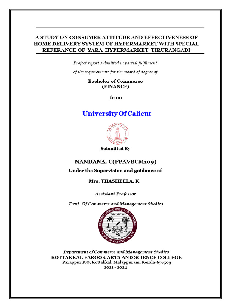 Project Front Page | PDF | Gratitude