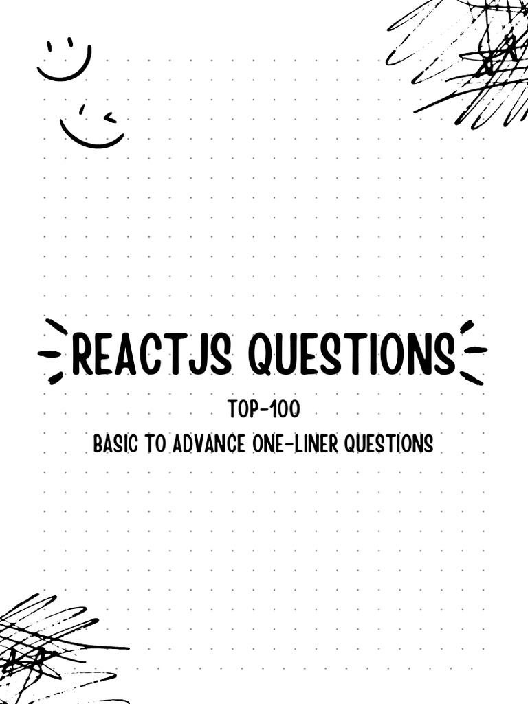 Reactjs 100 One Liner Questions and Answers 1692938721 | PDF | Software Engineering | Web ...