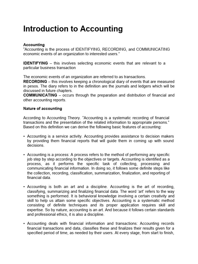 BAM 1 - Chapter 1-3 | PDF | Accounting | Expense