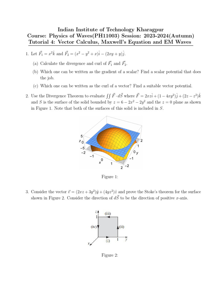 PoW Tutorial 4 | PDF | Mathematical Objects | Multivariable Calculus