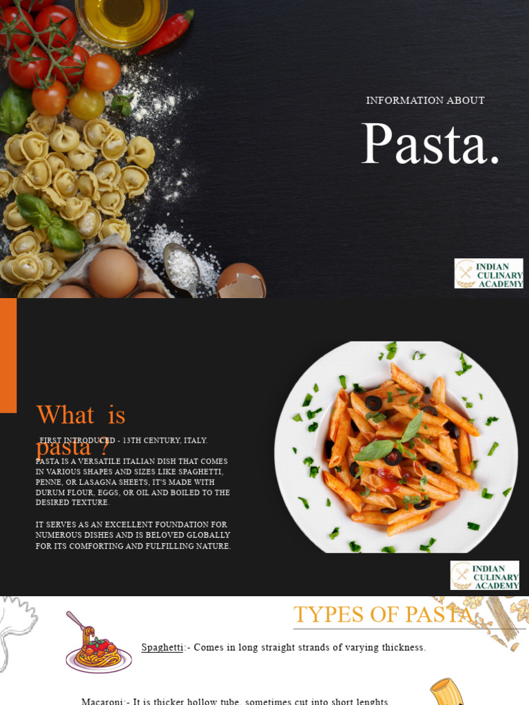 Pasta. | PDF