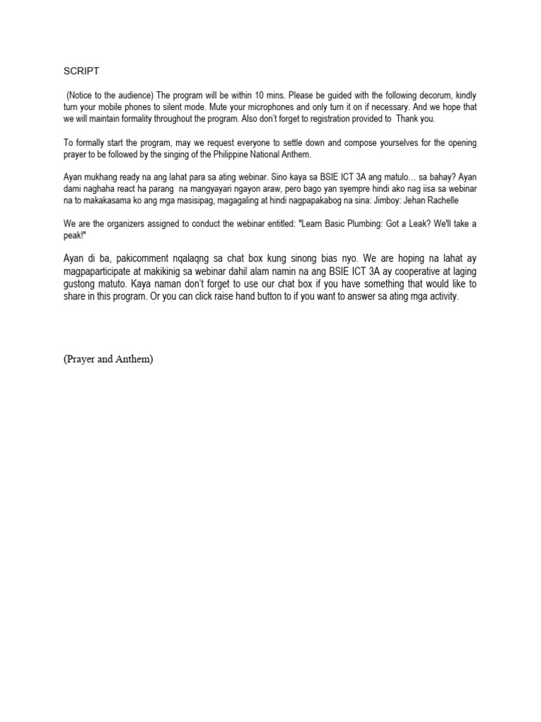 Script | PDF