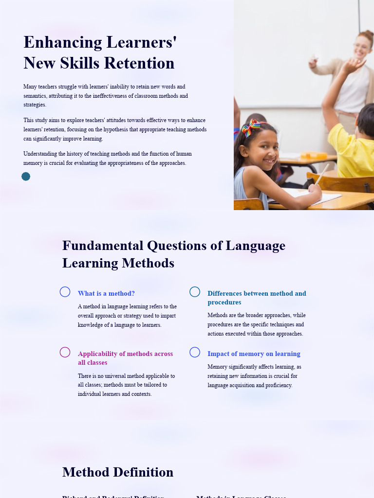 Enhancing Learners New Skills Retention 2 | PDF | Memory | Learning