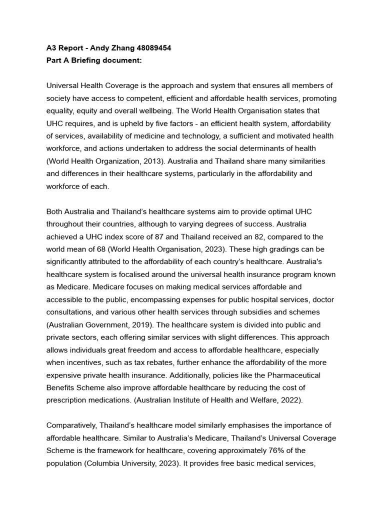 HLTH1000 A3 | PDF | Health Care | Health Professional