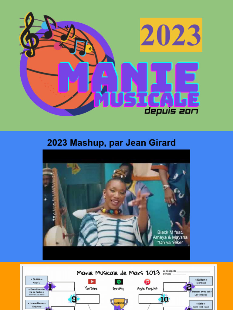 Manie Musicale 2023 - To Introduce Artists & Songs | PDF | Hip-hop | Reggae