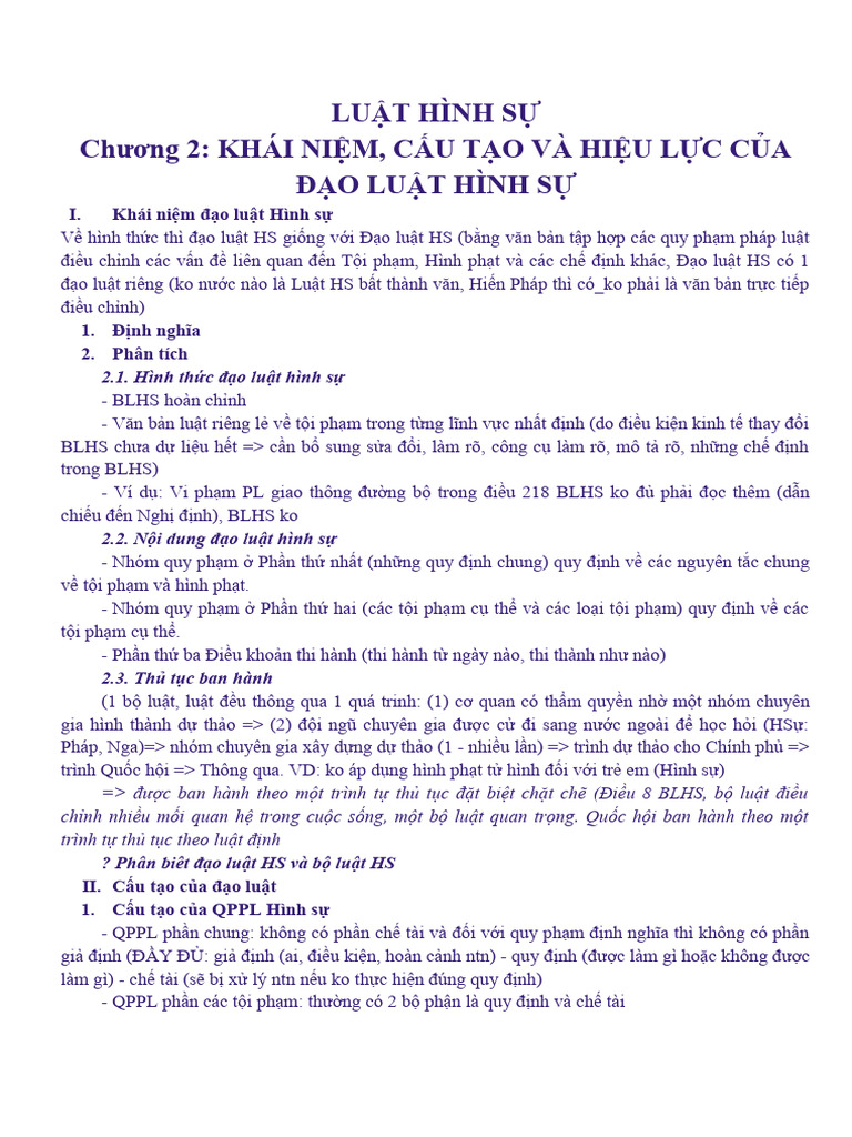 (LHS) Nội Dung Ghi Bài | PDF