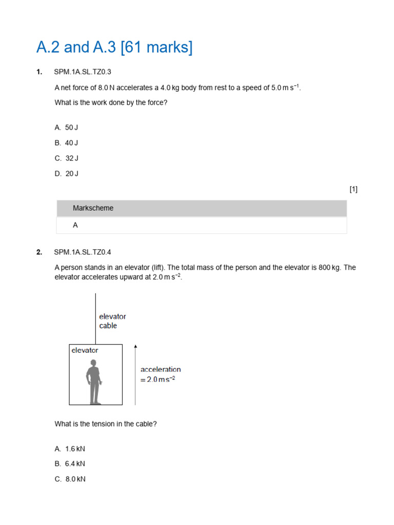A.2 and A.3 - 1 | PDF | Collision | Force